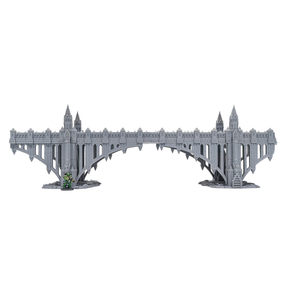 Gothic Bridge Ruins - 28mm 3d Printed Imperial Terrain | Vertex Tertius ...