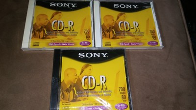 3x Sony CDQ 80L3 CD-R - 700 MB ( 80min ) eaxh 48x - storage media ...
