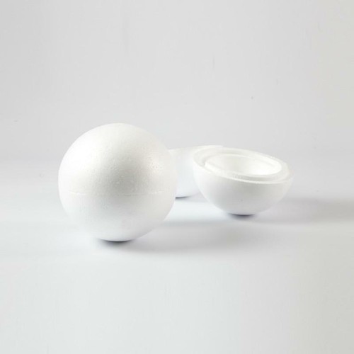 Polystyrene Styropor Hollow Sphere - 2 Halves - Oasis White Florist ...