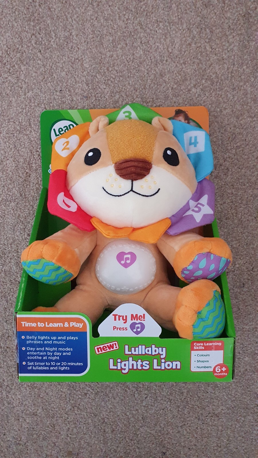 Leap Frog Lullaby Lights Lion Baby Music Plush Soft Toy | eBay