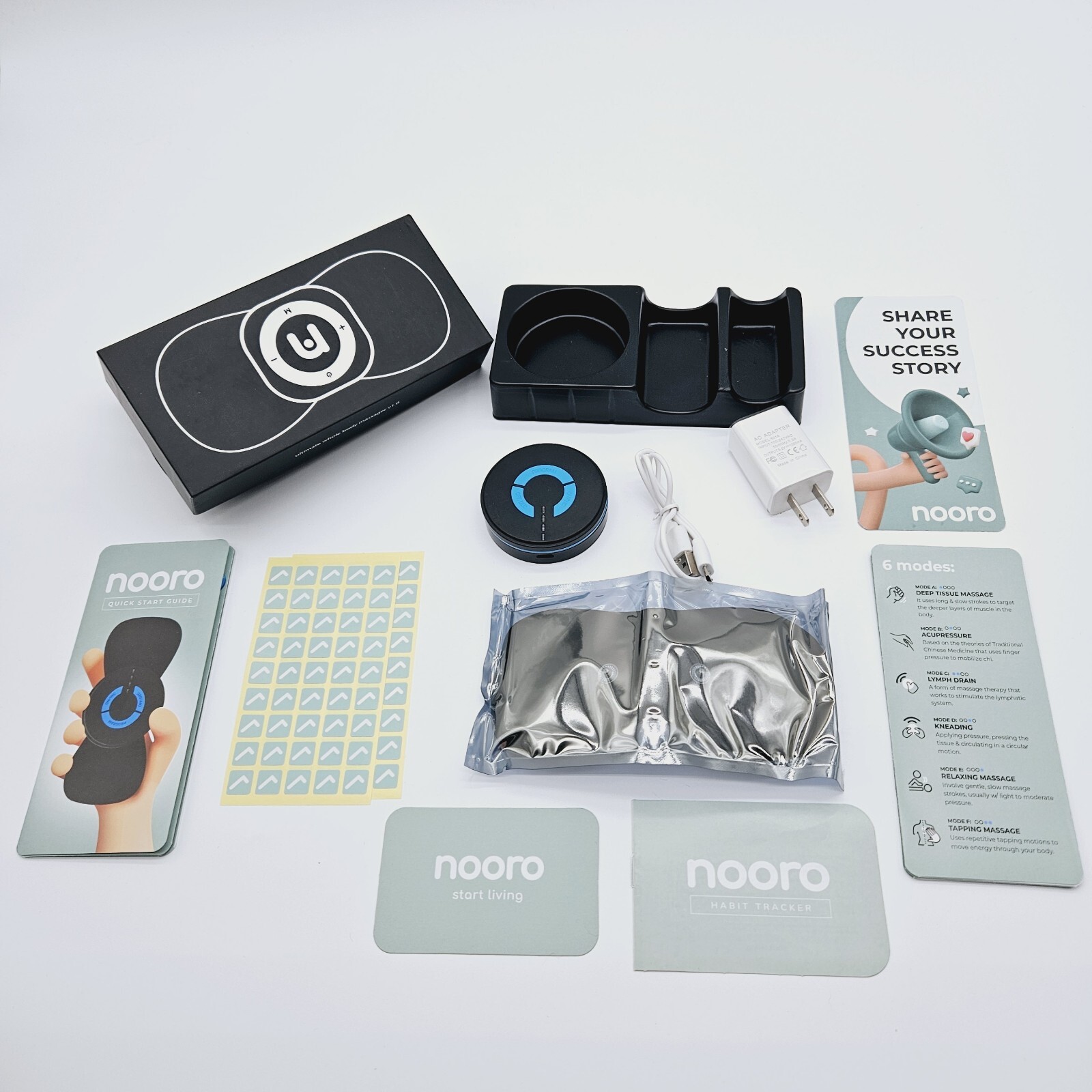 nooro™ Whole Body Massager 1.0 Temporary Muscle Pain Relief 6 Modes ...