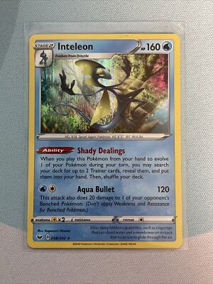 Inteleon - 058/202 - Holo Rare Pokemon TCG Card | eBay