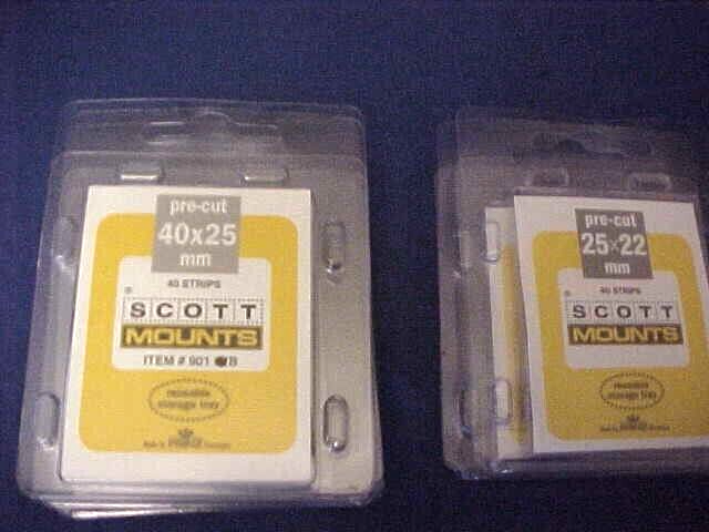 10 packs of 40 Each (not 20) Black Scott Mounts 40 X 25 and More Sizes ...