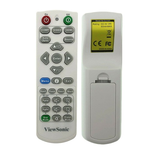 New Remote Control For ViewSonic Projector VS16973 VS16977 PG603W ...
