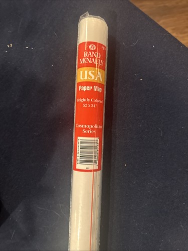 Rand McNally World Paper Map Cosmopolitan Series 52x34 In Package | eBay
