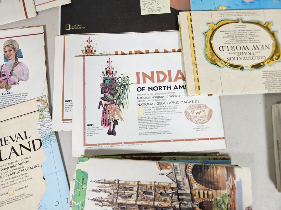 Lot of 50+ National Geographic Maps Inserts 1970/80s/90s | eBay
