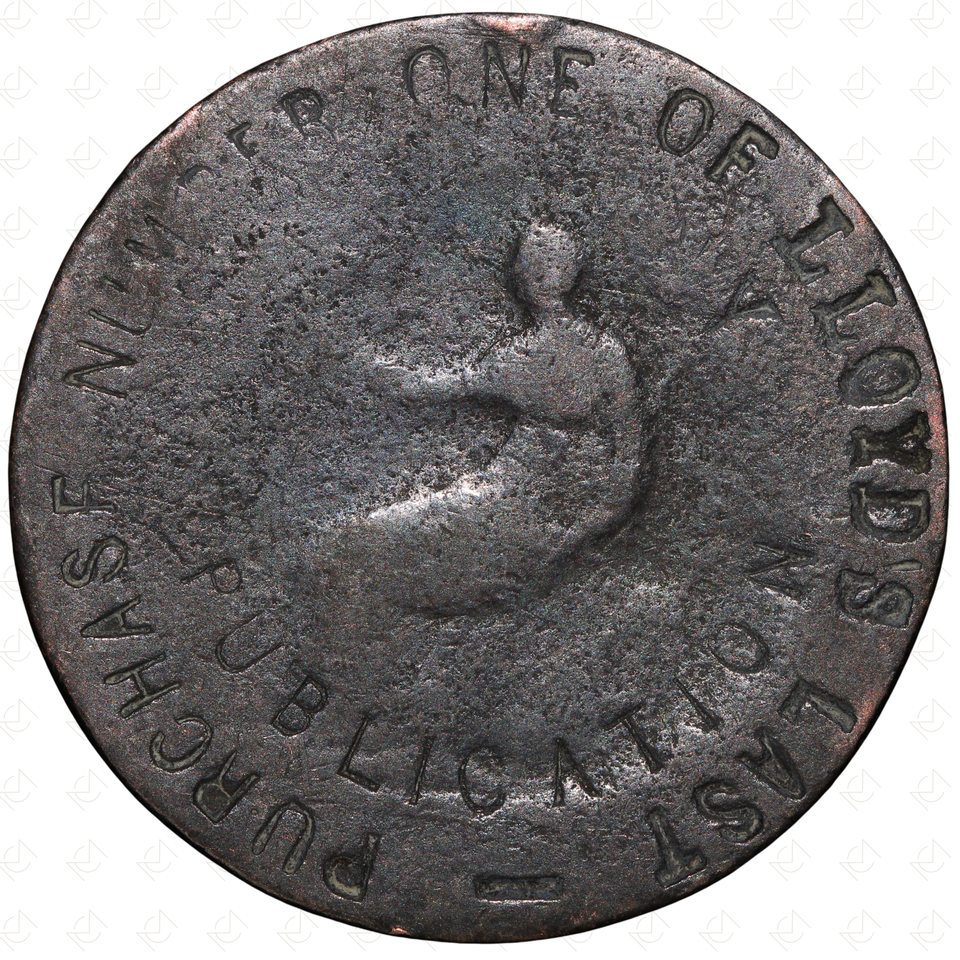 Great Britain George III Half Penny Stamped Coin (Lloyd's Weekly ...