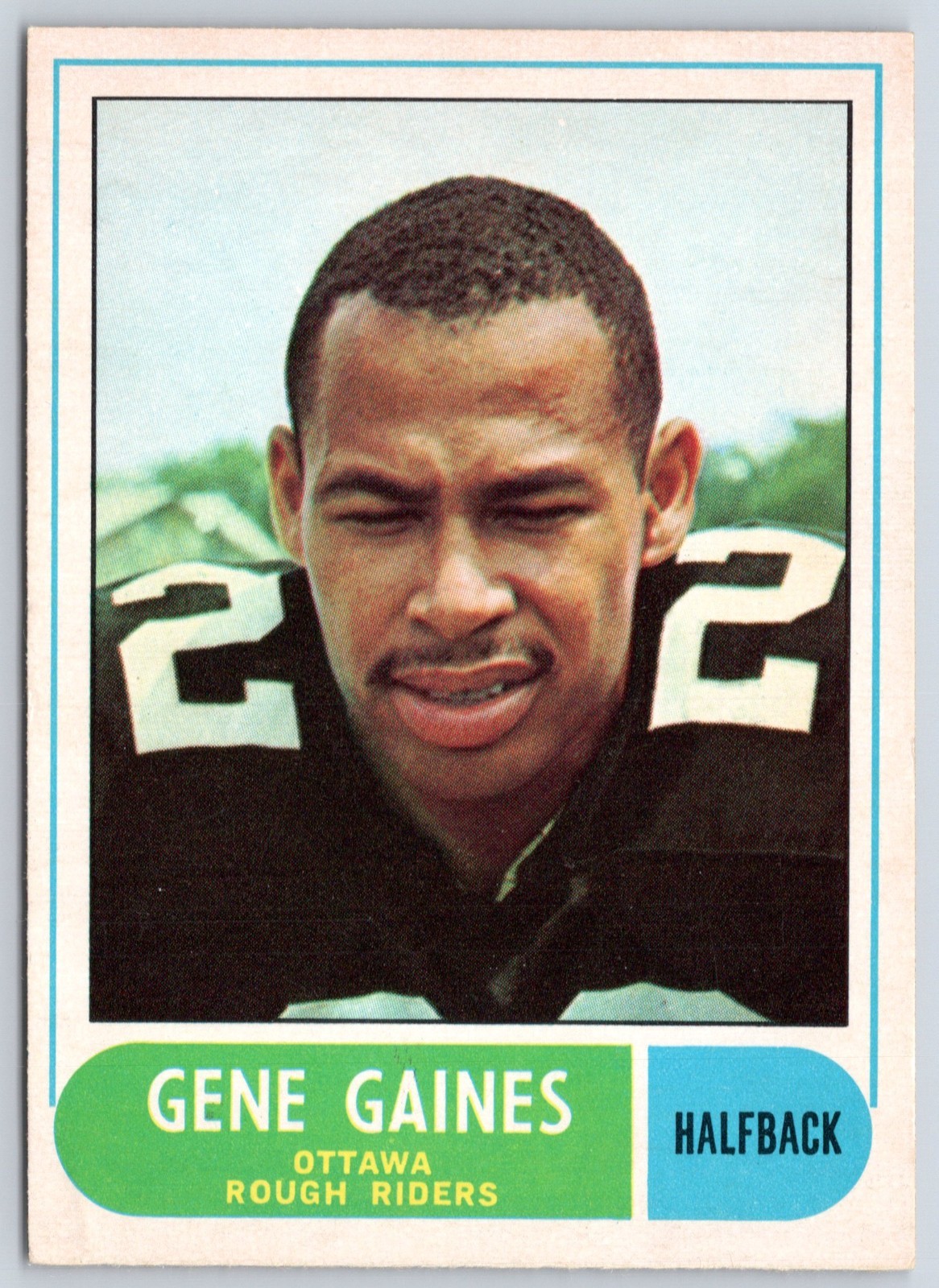 GENE GAINES 1968 O-PEE-CHEE CFL FOOTBALL #21 VGEX+ 75003 | eBay