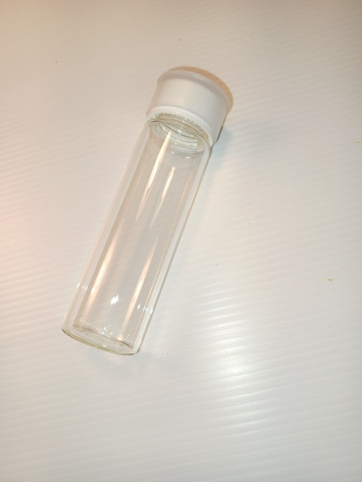 6 PCS 1.5 oz [50ml] Clear Round Glass Vials w/Caps. Great for gold ...