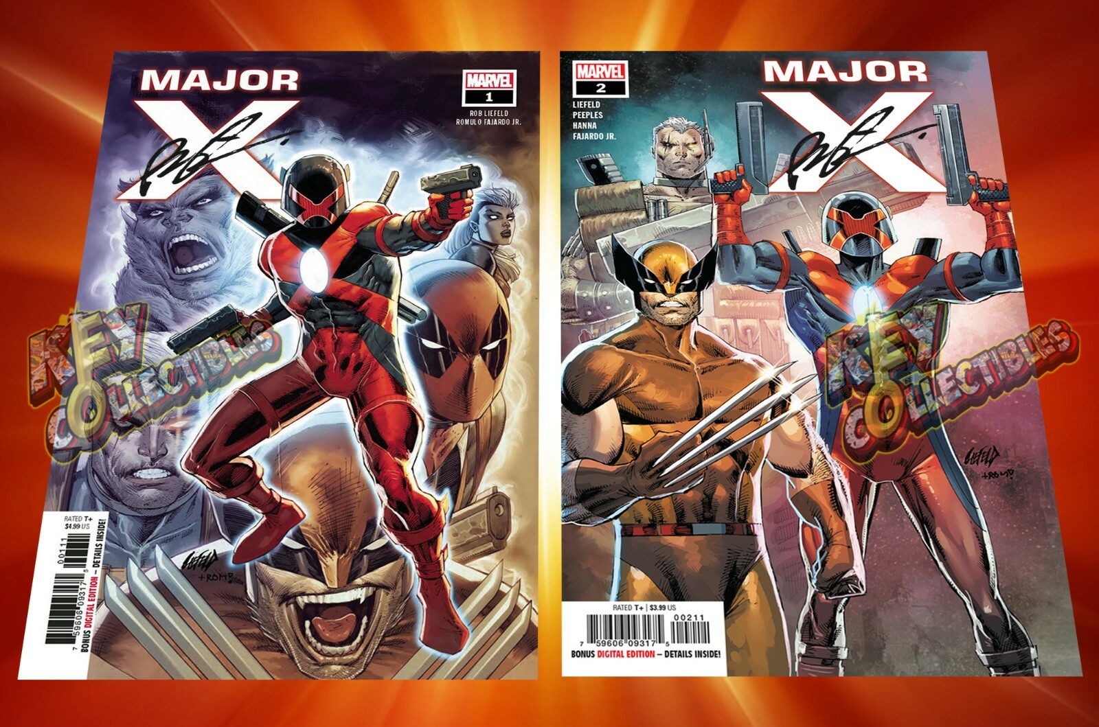 MAJOR X #1 AND MAJOR X #2 SIGNED BY ROB LIEFELD | eBay