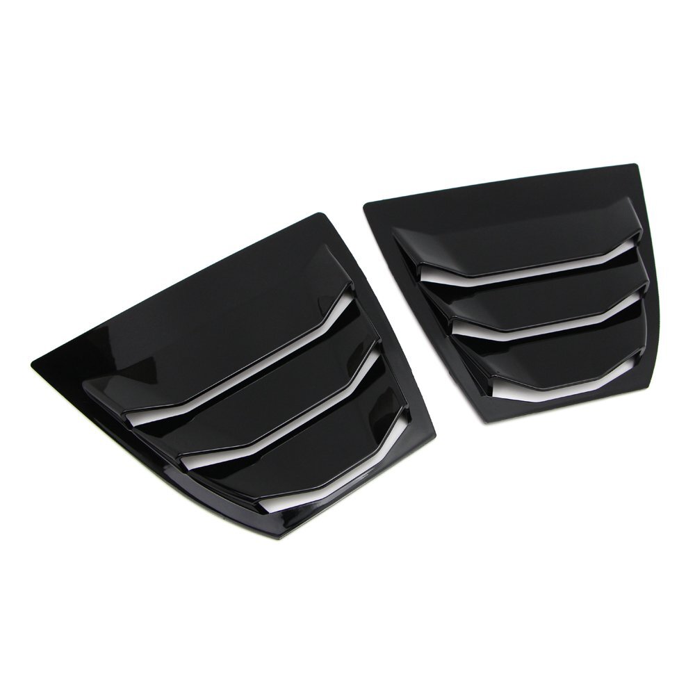 Glossy Black Quarter Side Window Louver Vent Cover for Mazda 3 Axela ...