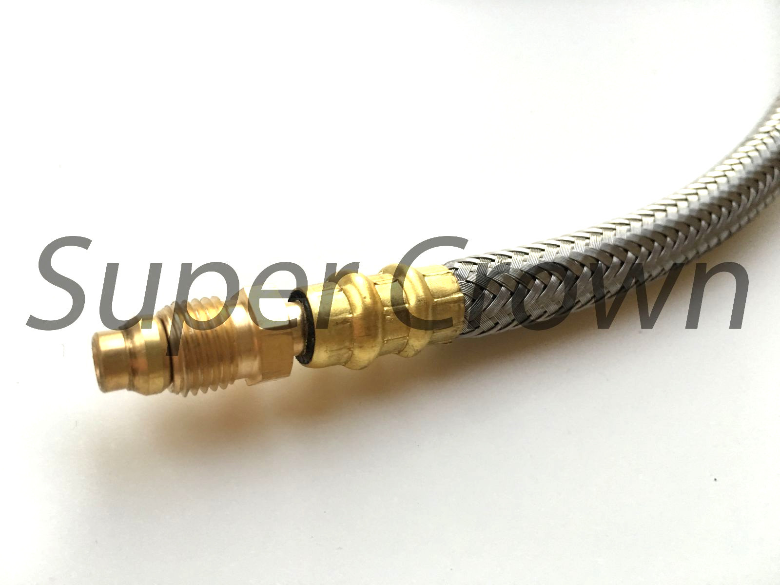 High Pressure Flexible Stainless Mesh Surround Lube Hose Bijur 4mm x 35 ...