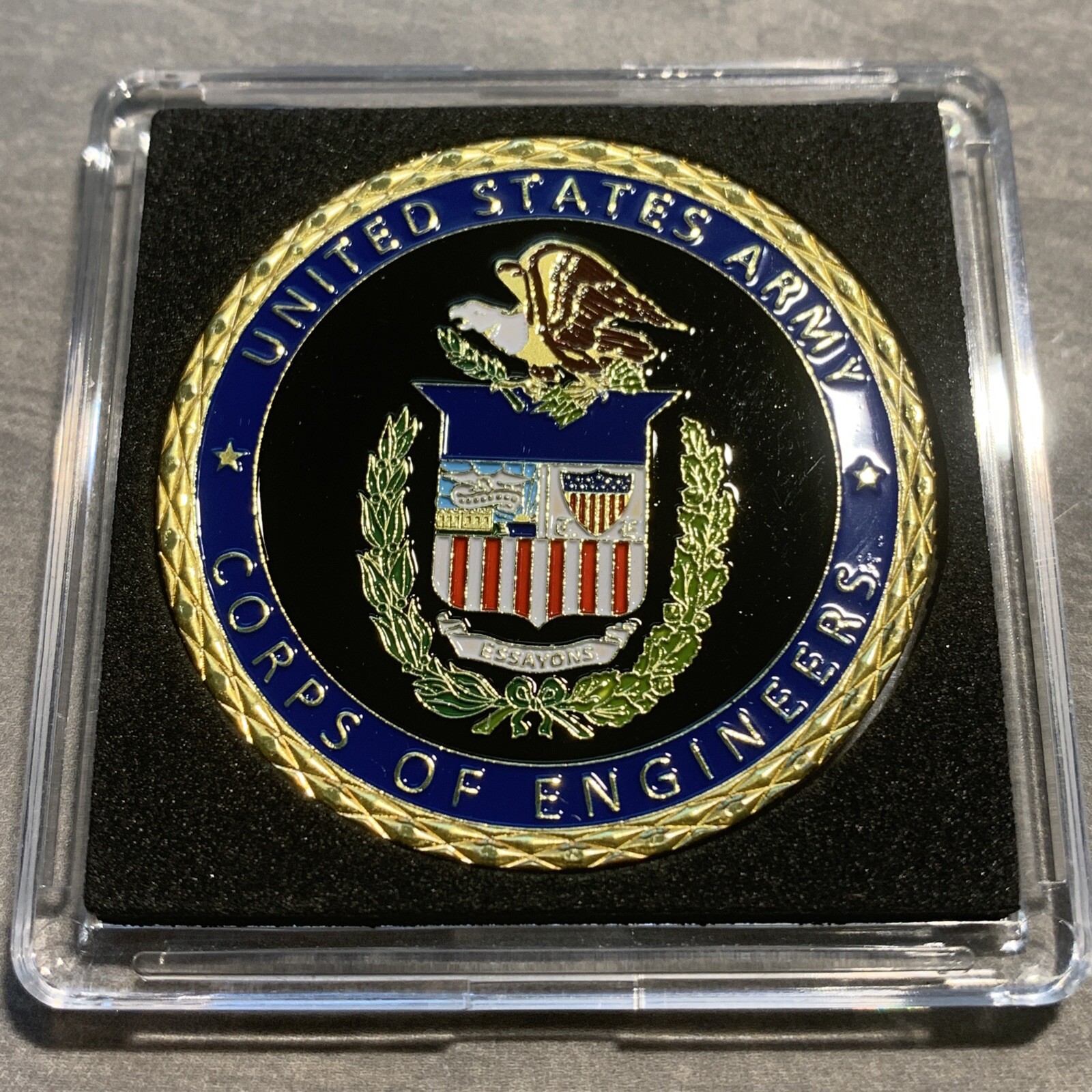 US ARMY Corps of Engineers Challenge Coin with Case! | eBay