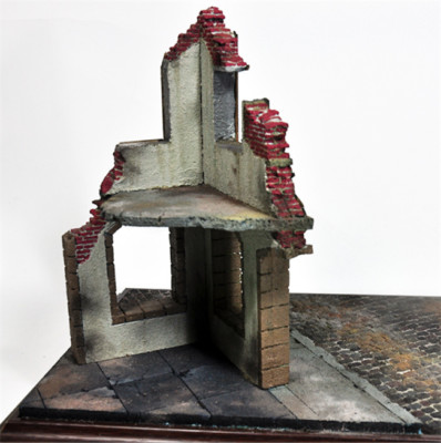 1/35 Scale DIY Scenery Layout Warfare Buildings Ruins House Dioramas ...