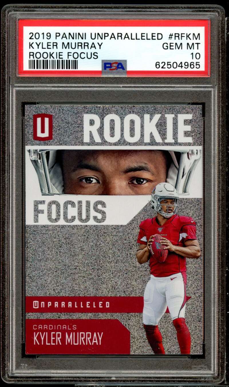 Kyler Murray Rookie Card 2019 Panini Unparalleled Rookie Focus #RF-KM ...