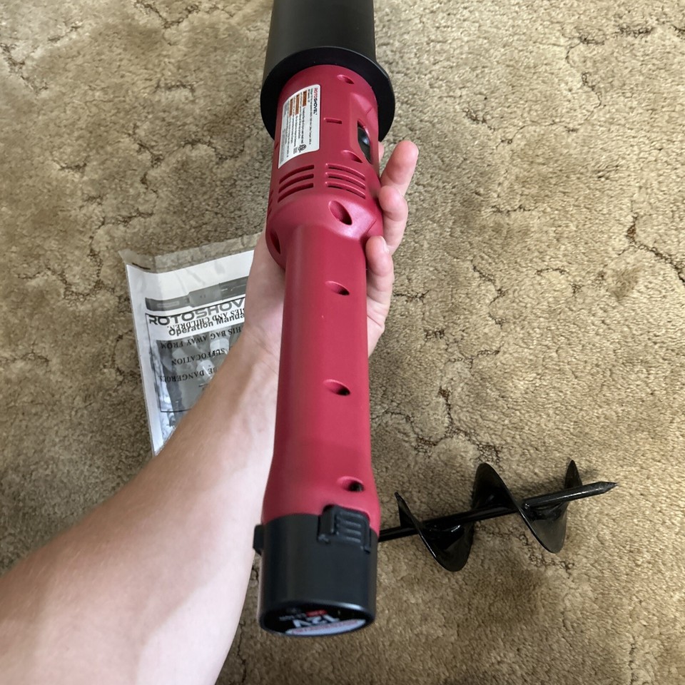 Rotoshovel Powered Shovel. Cordless Garden Tools Flower Bed Auger No ...
