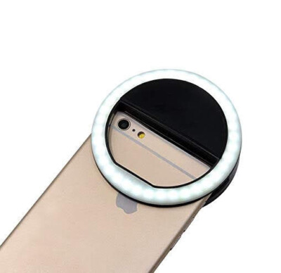 36 LED Ring Portable Fill Flash for Phone Tablet iPad Mini Clip-On Ring ...