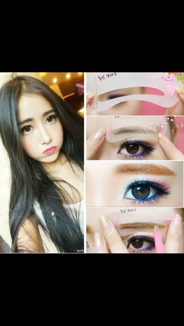 Eyebrow Grooming Stencil With 3 Styles Brow Template Shaping Shaper ...