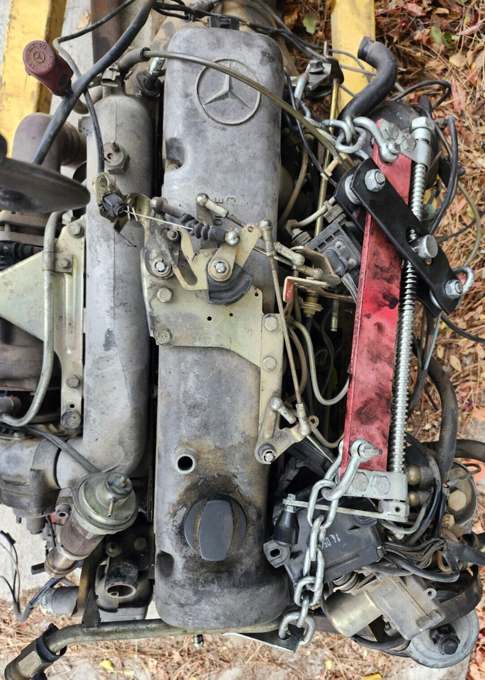 Mercedes-Benz OM617 Engine w/Turbo,Full Intake&Exhaust,Injector pump ...