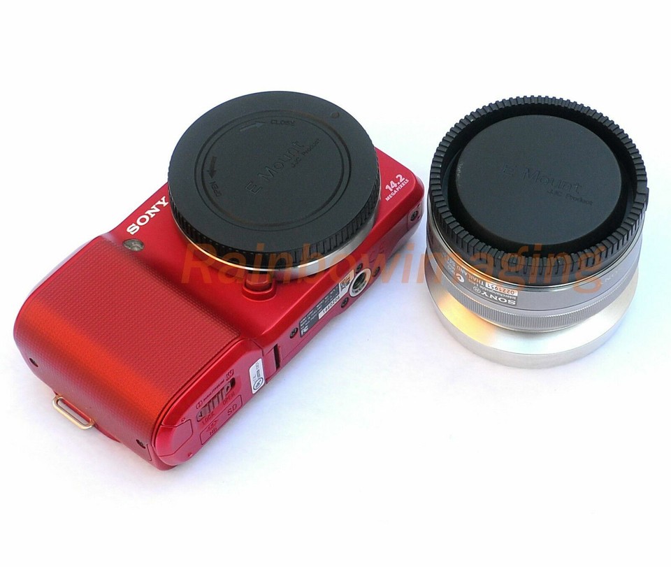 5 Pcs Lens Rear Caps Body Dust Covers for Sony NEX-5R NEX-5T a6000 ...