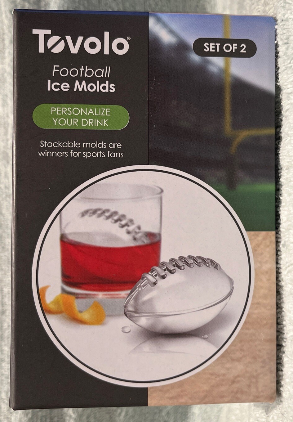 Tovolo Football Ice Molds, Set of 2 Football-Shaped Ice Molds | eBay