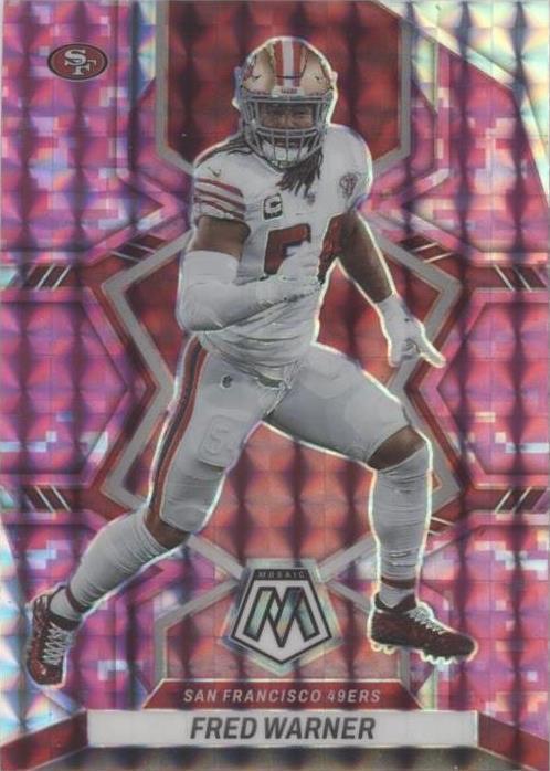 2022 Panini Mosaic - Fred Warner #222 Camo Pink Mosaic Prizm for sale ...