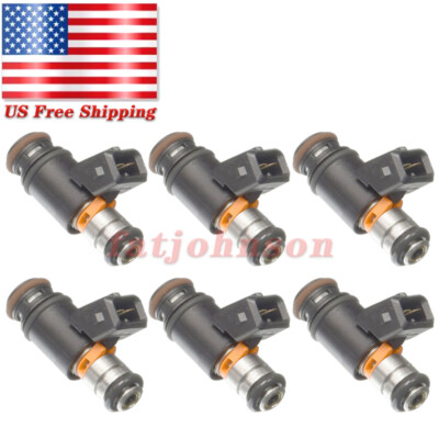 6X Fuel Injectors IWP022 IFJ573 For Volkswagen VW Jetta Golf Gti Vr6 ...