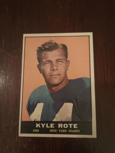 1961 Topps #87 Kyle Rote (NRMT+) | eBay