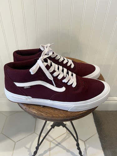 MENS NEW VANS PRO BMX STYLE 114 MID. PORT TRUE WHITE SIZE 11.5. NEW ...