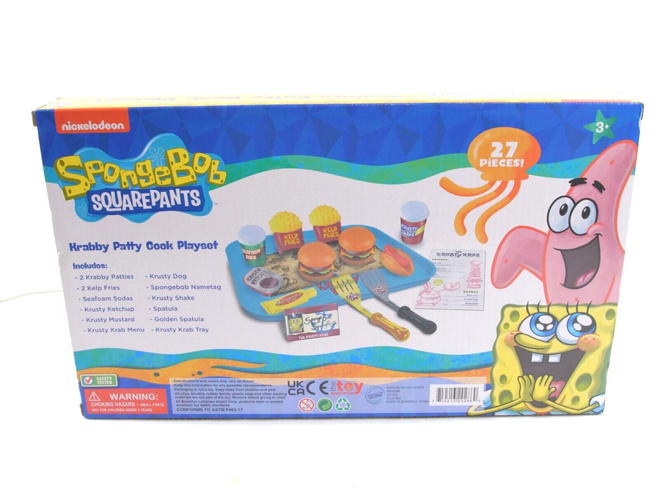 SpongeBob Squarepants Krabby Patty Cook Playset Krusty Krab Nickelodeon ...