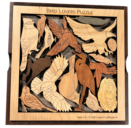 Bird Lovers Puzzle – Can you fit the birds into the aviary? Wood Brain ...