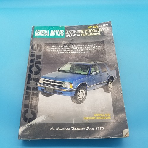 General Motors Chevy S10 blazer GMC S15 Jimmy & Bravada 1983-95 repair ...