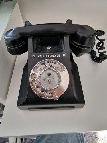Black Bakelite Telephone 1950s Call Exchange G.P.O. | eBay