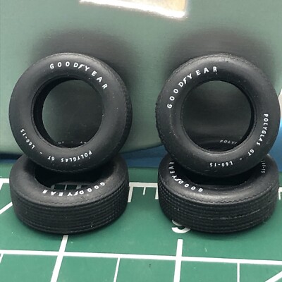 4) Goodyear Polyglas GT L60-15 1.080 Pad Printed Tires AMT 1:25 LBR ...
