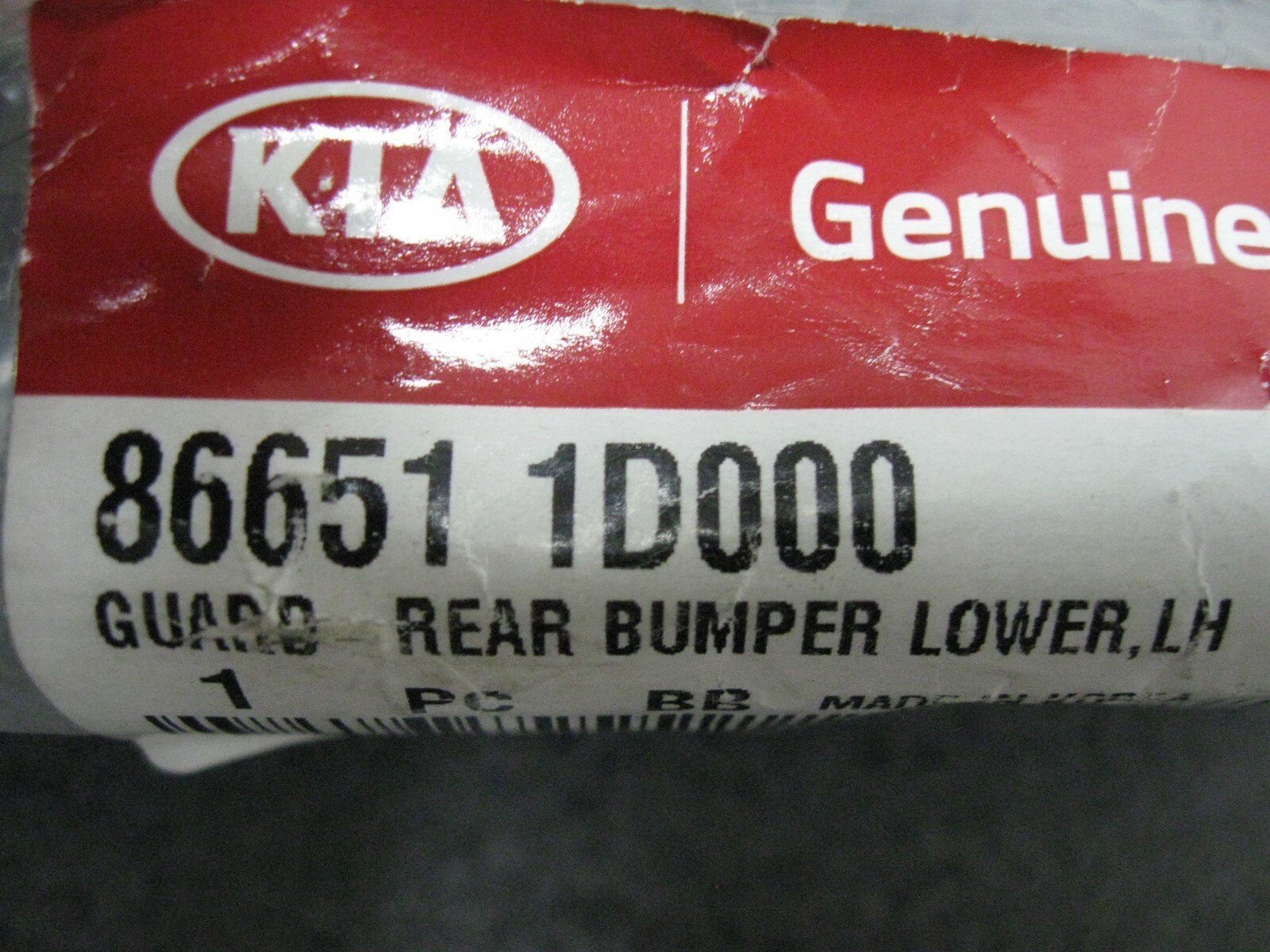 Kia OEM 07-10 Rondo Rear Bumper-guard Left 866511D000 for sale online ...