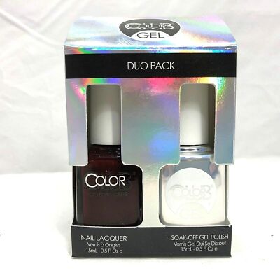 Color Club Matching Soak Off Gel + Nail Lacquer Polish Duo Feverish 825 ...