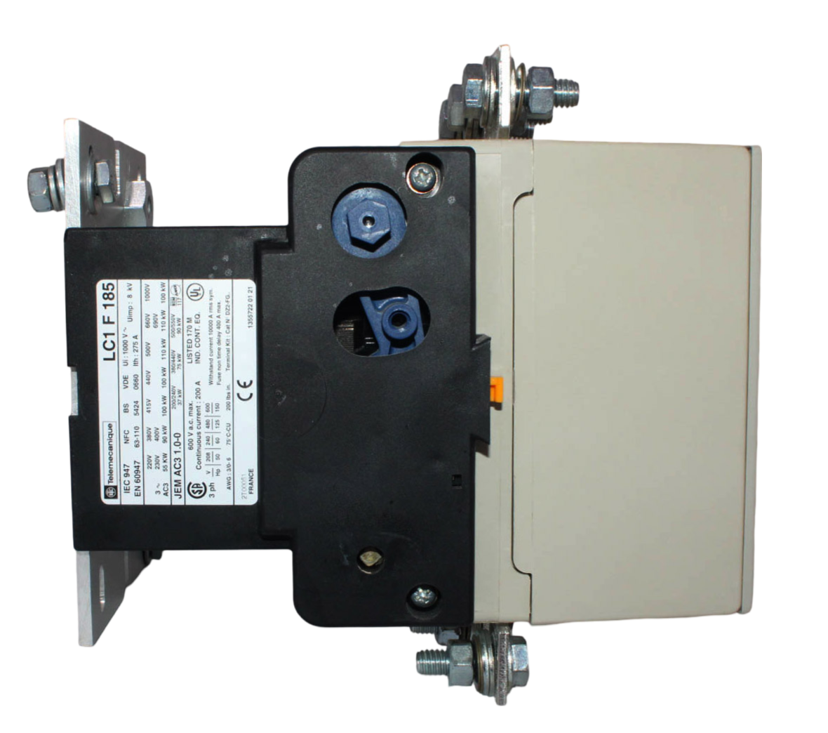Telemecanique LC1F185 Contactor 200A 600V 3PH W/LA1DN22 Starter and ...
