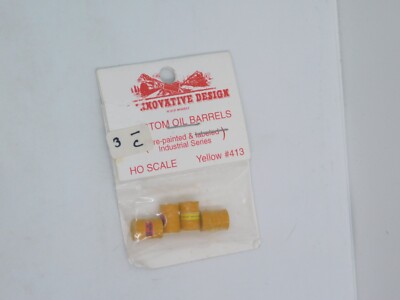 JL Innovative Design HO Scale Custom Oil Barrels Yellow #413 SET 4 | eBay