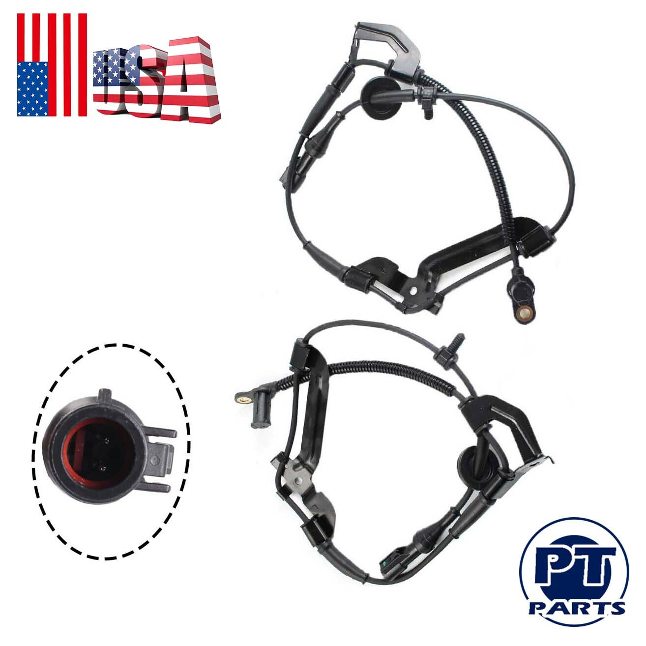 ABS Speed Sensor & Harness For Ford Escape YL8Z-2C205-AB Left & Right ...