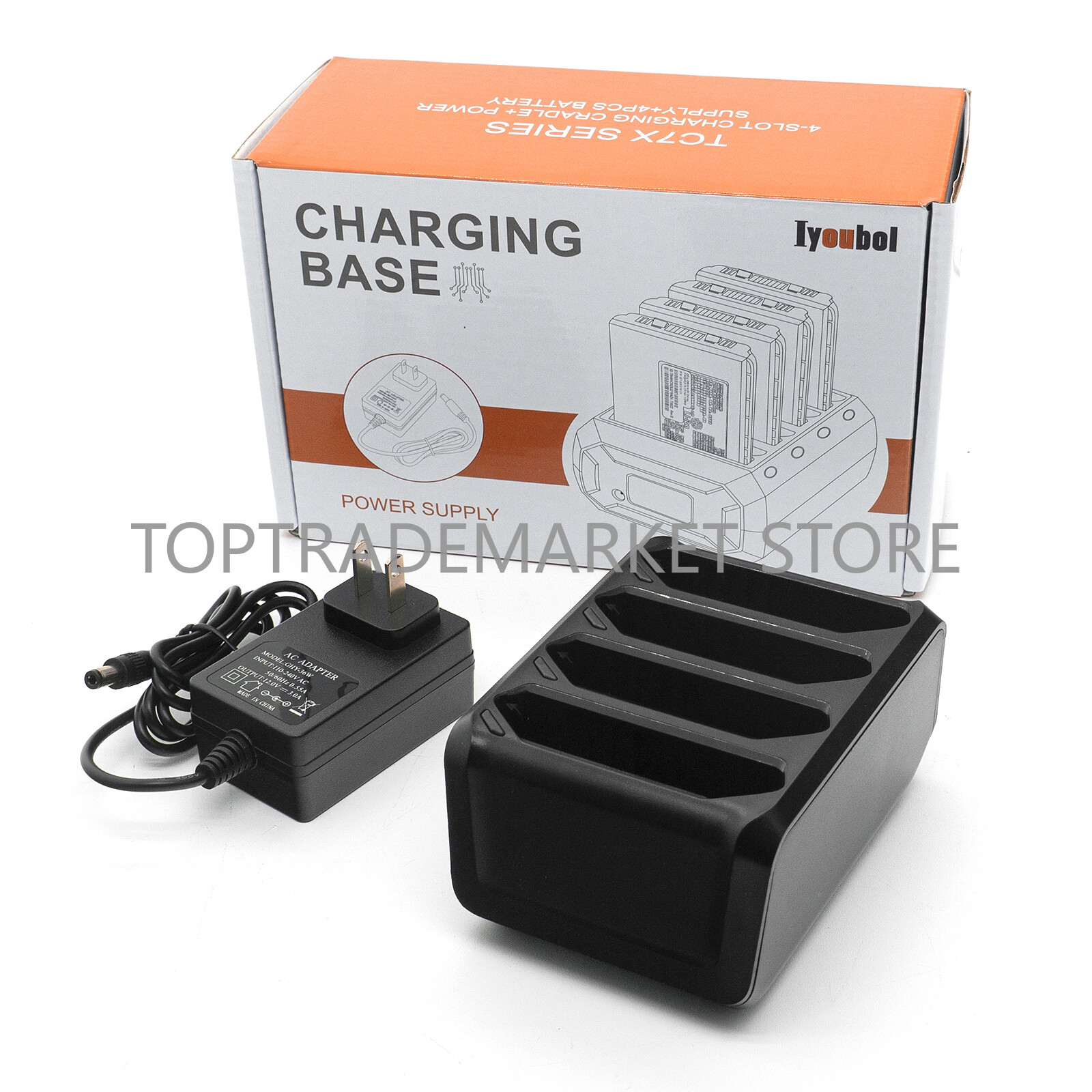 4-Slot Battery Charger Cradle SAC-TC7X-4BTYC1 For Zebra TC70 TC75 TC72 ...