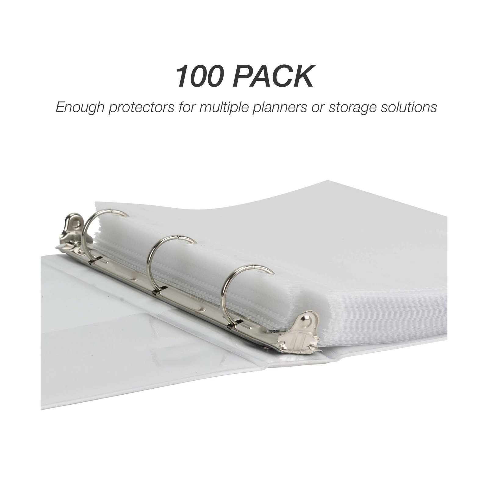 100 Mini Clear Heavyweight Sheet Page Protectors Binders Archival Safe ...