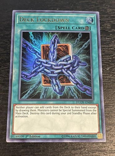 YuGiOh TCG - Deck Lockdown UR Card - DUOV-EN090 - NN | eBay