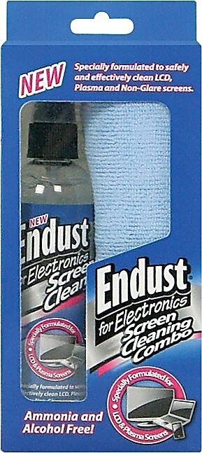 Endust LCD/Plasma Cleaning Gel Spray 6oz Pump Spray w/Microfiber Cloth ...