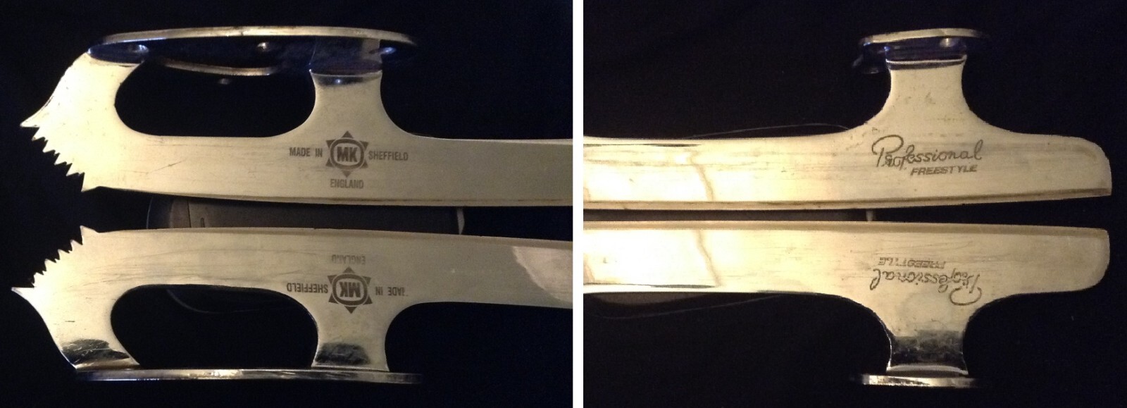 MK Professional Blades for Ice Skates mounting size 8 for 8" long boots ...