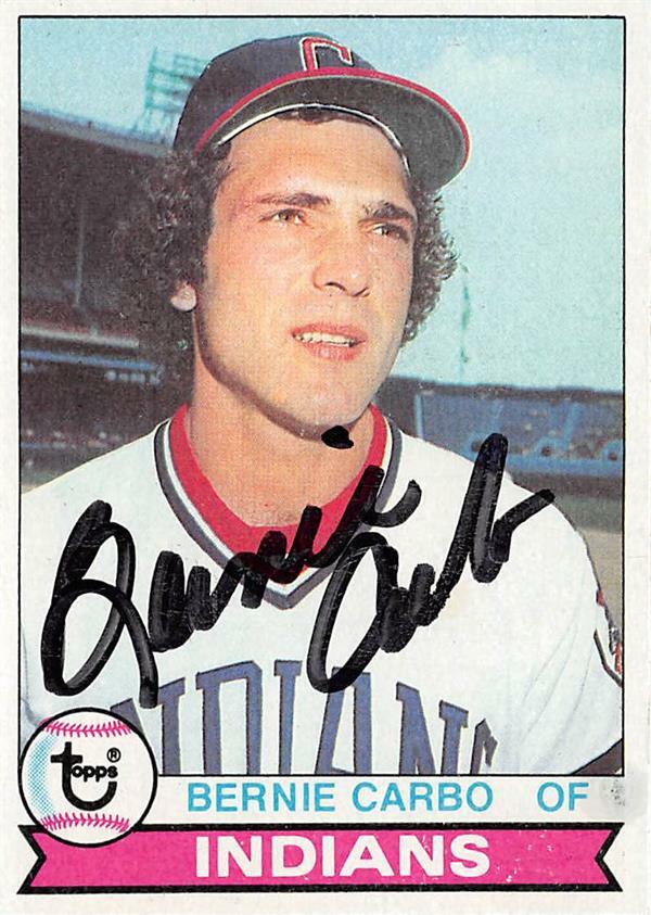 Bernie Carbo autographed Baseball Card (Cleveland Indians, 67) 1979 ...