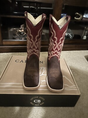 captain Cisco western boots mens 9.5 new Hippo Print | eBay