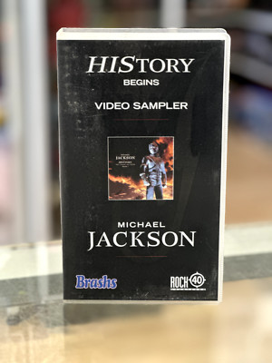 RARE PROMO Michael Jackson HIStory Begins BRASHS VHS Video cassette ...