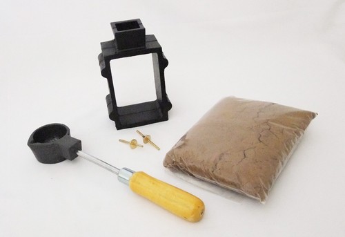 Sand Casting Kit 4 Pin Mold, Melting Pot, 2lb Sand, And 2 Sprues | eBay