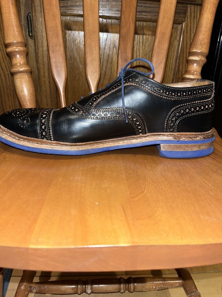 Allen Edmonds Strandmok Black Chromexcel Leather Cap-Toe Oxford Size 8. ...