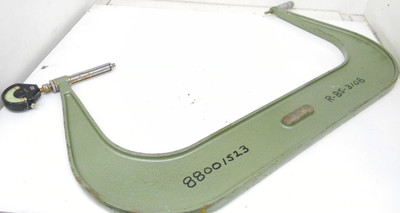 USED MAUSER 16"-20" MICROMETER WITH DIAL INDICATOR .001" (CARBIDE FACED ...